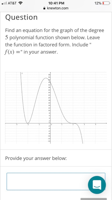 Solved l AT&T 10:41 PM knewton.com 129600 Question Find an | Chegg.com