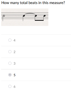 Solved How many total beats in this measure? 4 2 3 O 5 6 | Chegg.com