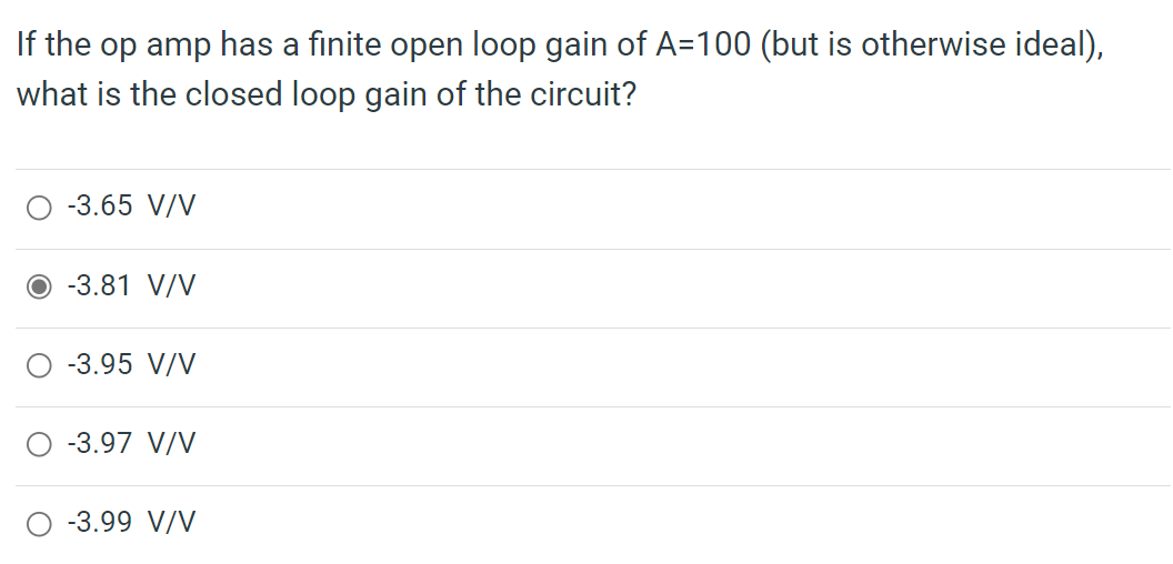 Solved Given the ideal op amp in the inverting configuration | Chegg.com
