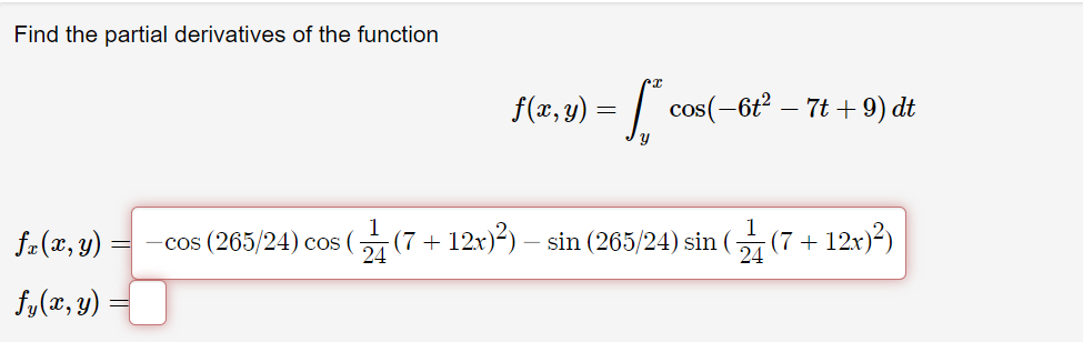 Solved Find the partial derivatives of the function | Chegg.com
