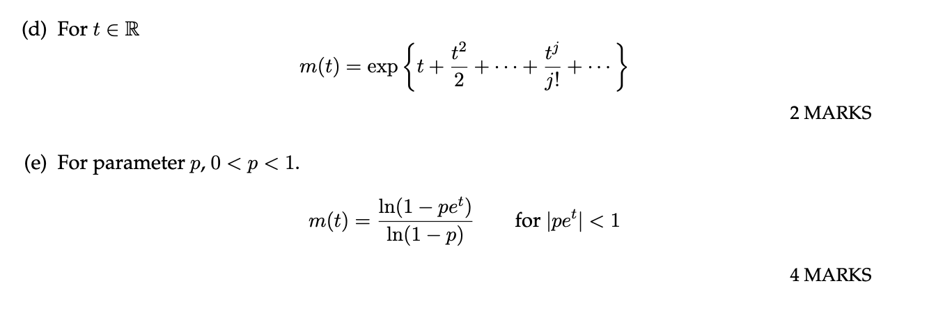 Solved a 1. Find the pmfs corresponding to the following | Chegg.com