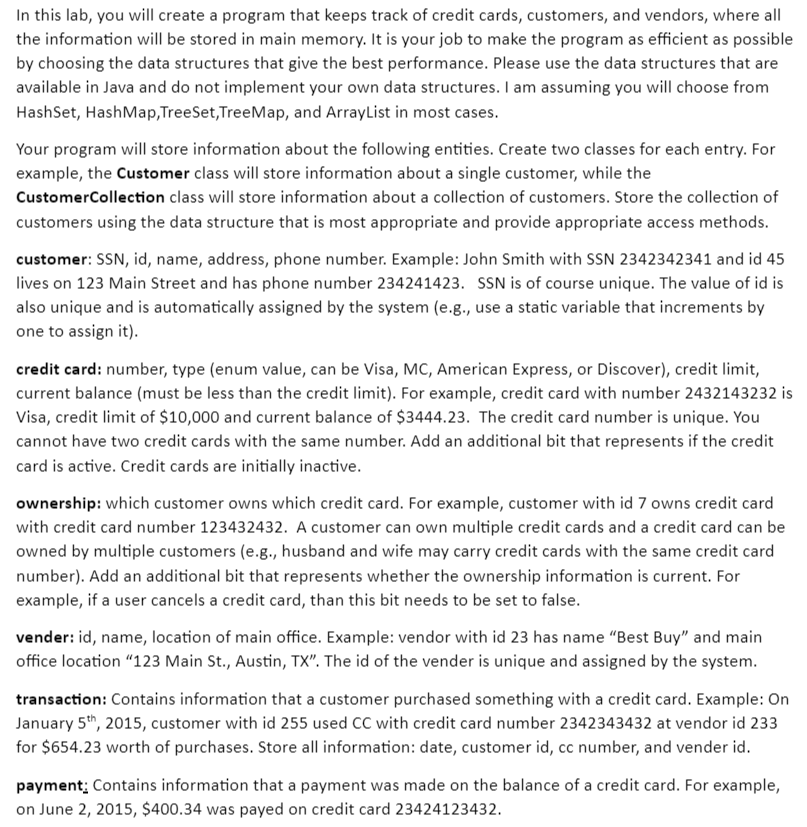 Solved In this lab, you will create a program that keeps | Chegg.com