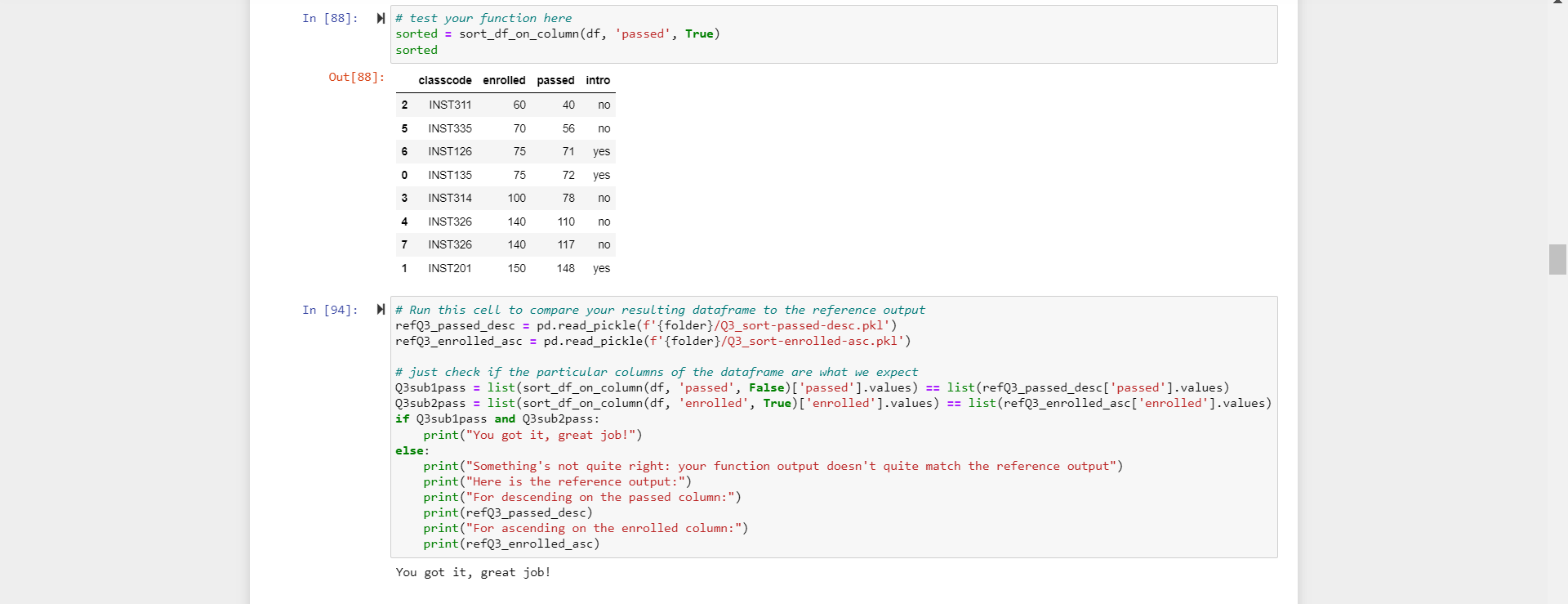Q1a: Create a dataframe from a list of dictionaries | Chegg.com
