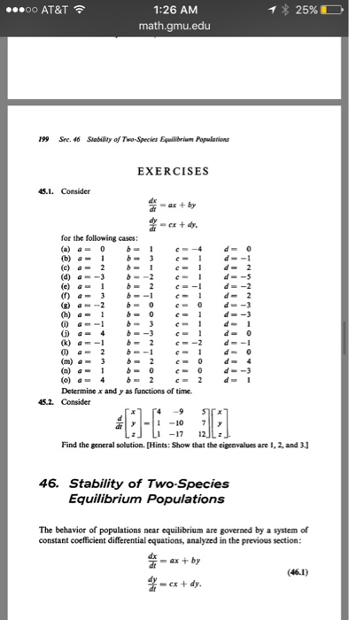 Solved 1:26 AM 25% oo AT&T math gmu.edu See. 40 Saabily of | Chegg.com