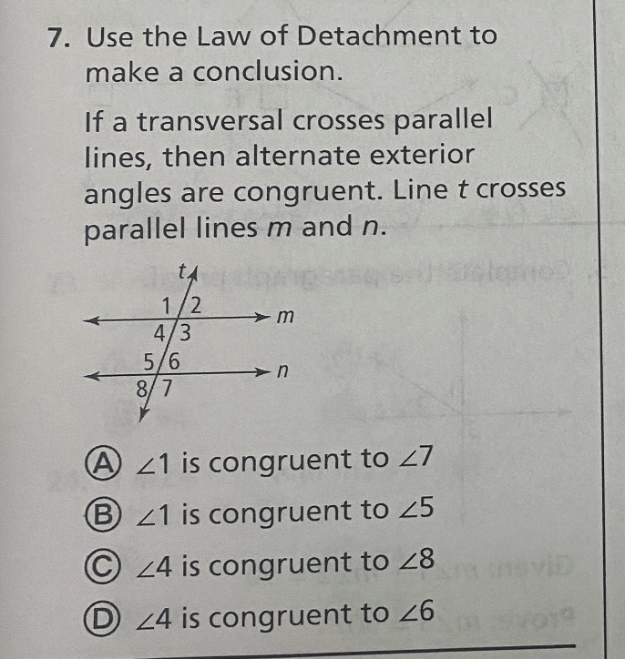 Solved 7. Use the Law of Detachment to make a conclusion. If | Chegg.com