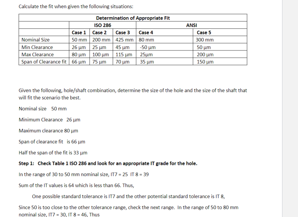 Calculate the fit when given the following | Chegg.com