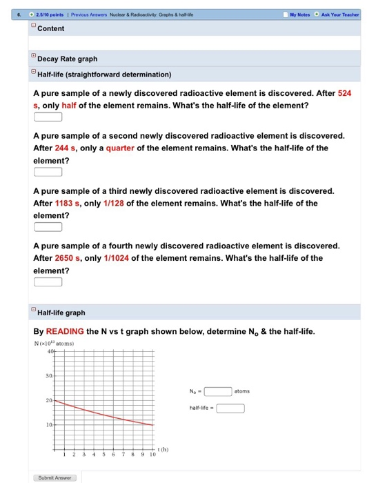 Solved zs/10 points I Previous Answers Nuclear | Chegg.com