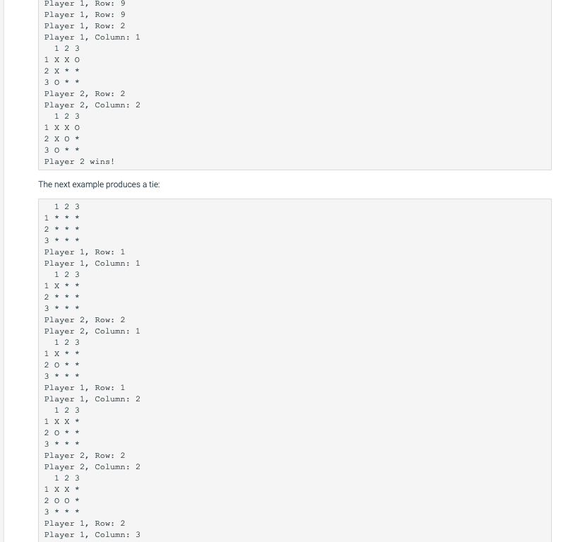 Solved 8.10 Assignment: Tic Tac Toe Write a program that | Chegg.com
