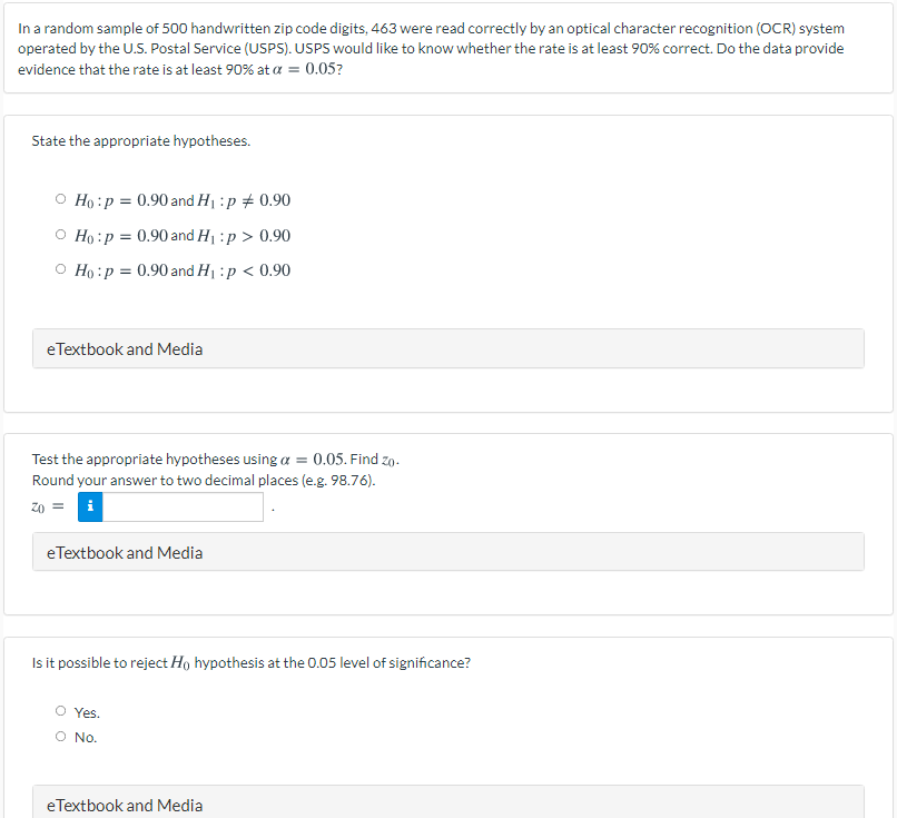 Solved In a random sample of 500 handwritten zip code | Chegg.com