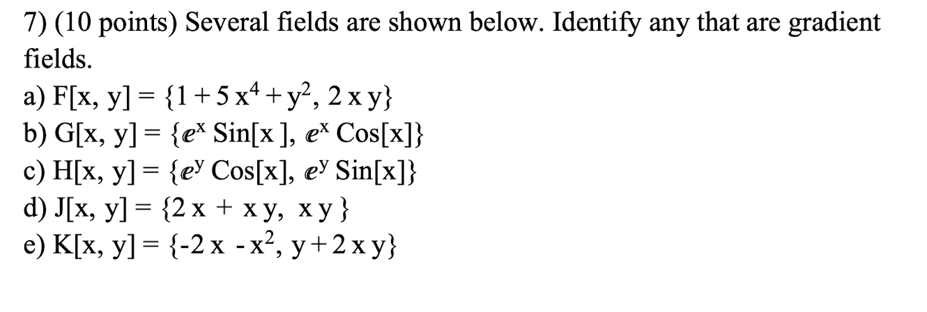 Solved Several fields are shown below. Identify any that are | Chegg.com
