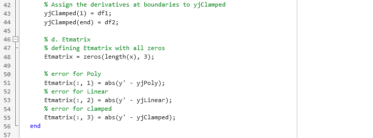 Solved % Function PA6_interp function [yjPoly, yjLinear, | Chegg.com