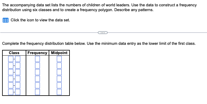 Solved The accompanying data set lists the numbers of | Chegg.com