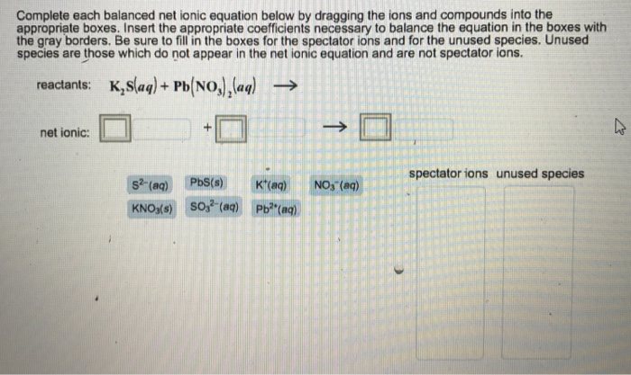 Solved Complete each balanced net ionic equation below by | Chegg.com