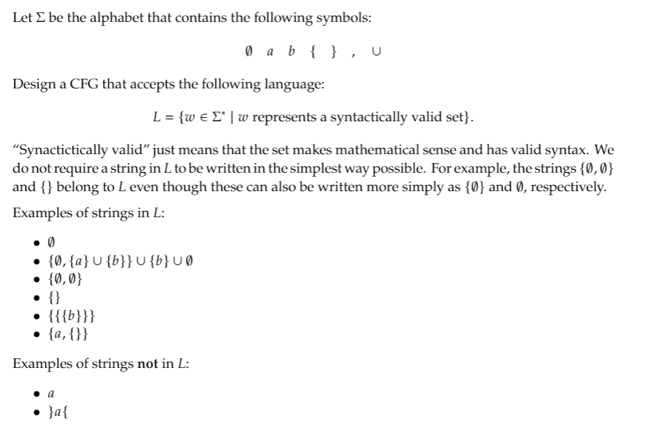 Solved Let & be the alphabet that contains the following | Chegg.com