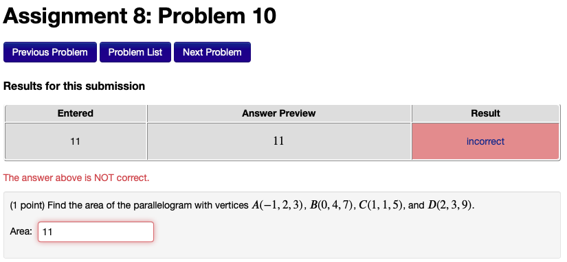 Solved Assignment 8: Problem 10 Previous Problem Problem | Chegg.com Solved Assignment 8: Problem 10 Previous Problem Problem | Chegg.com