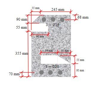 The cross section shown is for the fixed support of a | Chegg.com