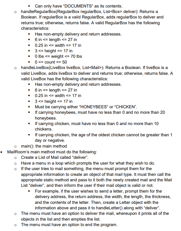 Solved Introduction Everyday The United States Postal Chegg