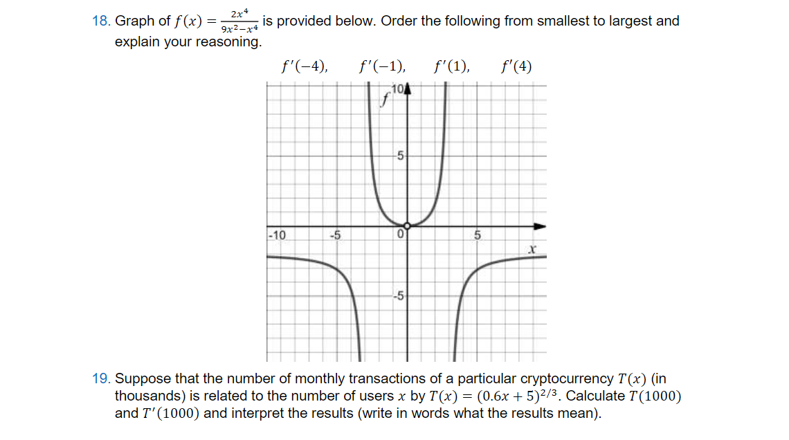 Solved - 2x4 18. Graph of f(x) 9x2-x+ is provided below. | Chegg.com