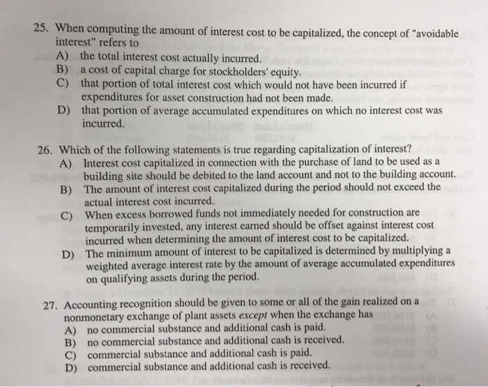 Solved When Computing the amount of interest cost to be | Chegg.com