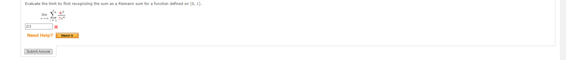 Solved Evaluate the limit by first recognizing the sum as a | Chegg.com