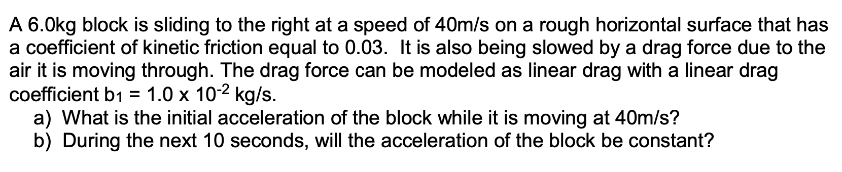 A 10.0kg block is connected to a 4.0kg block using an | Chegg.com