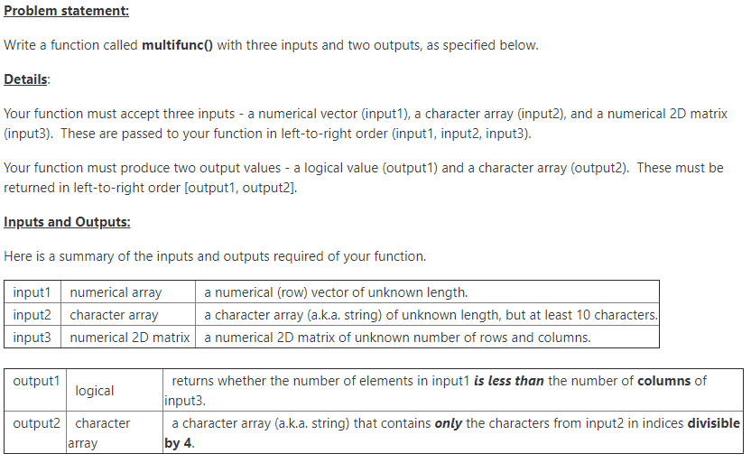 Solved Problem statement: Write a function called | Chegg.com