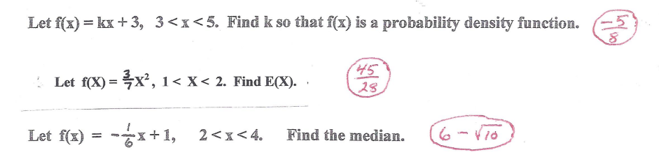 Solved Let f(x) = kx +3, 3 | Chegg.com