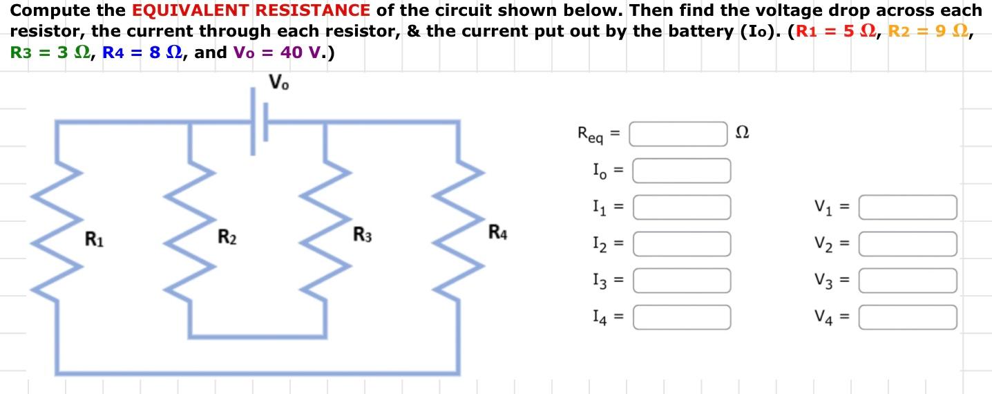 Solved Compute the EQUIVALENT RESISTANCE of the circuit | Chegg.com