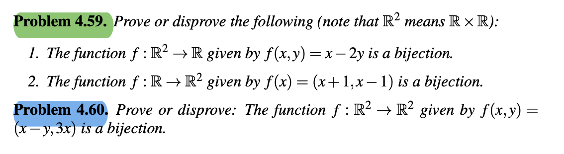 Solved Problem 4.59. Prove or disprove the following (note | Chegg.com