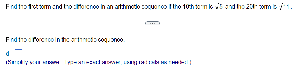 Solved Find the first term and the difference in an | Chegg.com