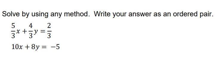Solved Solve by using any method. Write your answer as an | Chegg.com