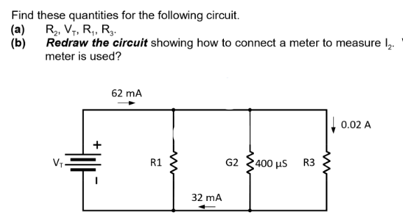 Solved Find these quantities for the following circuit. (a) | Chegg.com