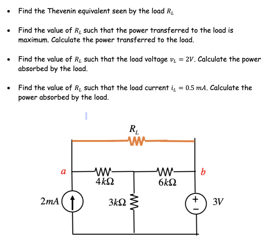 Solved • Find the Thevenin equivalent seen by the load | Chegg.com
