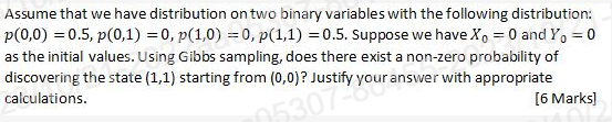 Solved Assume that we have distribution on two binary | Chegg.com