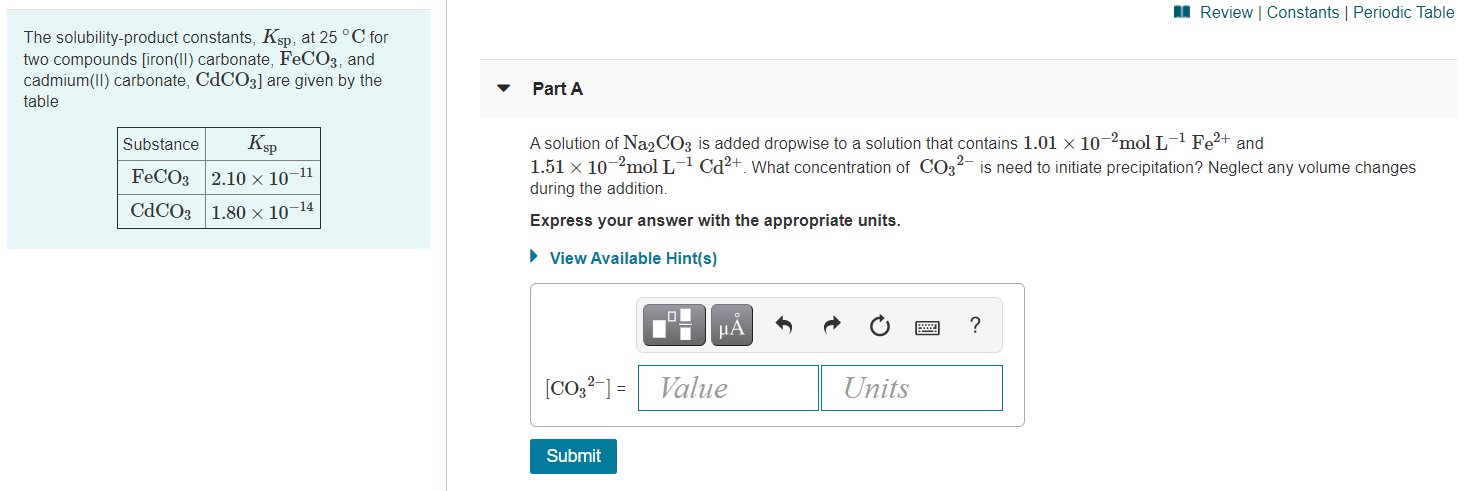Solved Review Constants Periodic Table The | Chegg.com