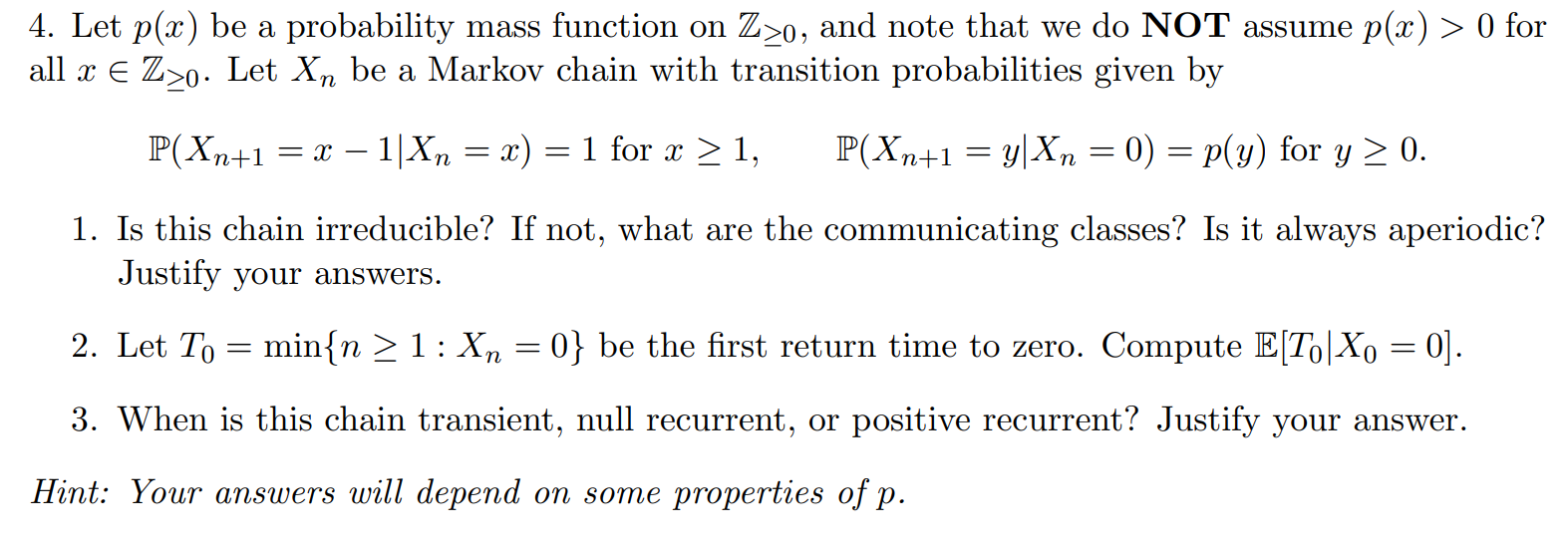 Please solve all parts of this stochastic processes | Chegg.com