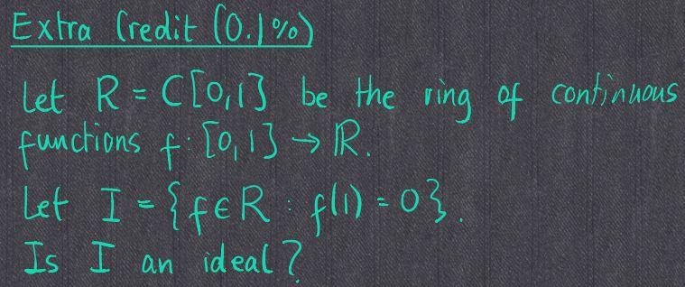 Solved Modern algebra 2 homework question from the chapter | Chegg.com