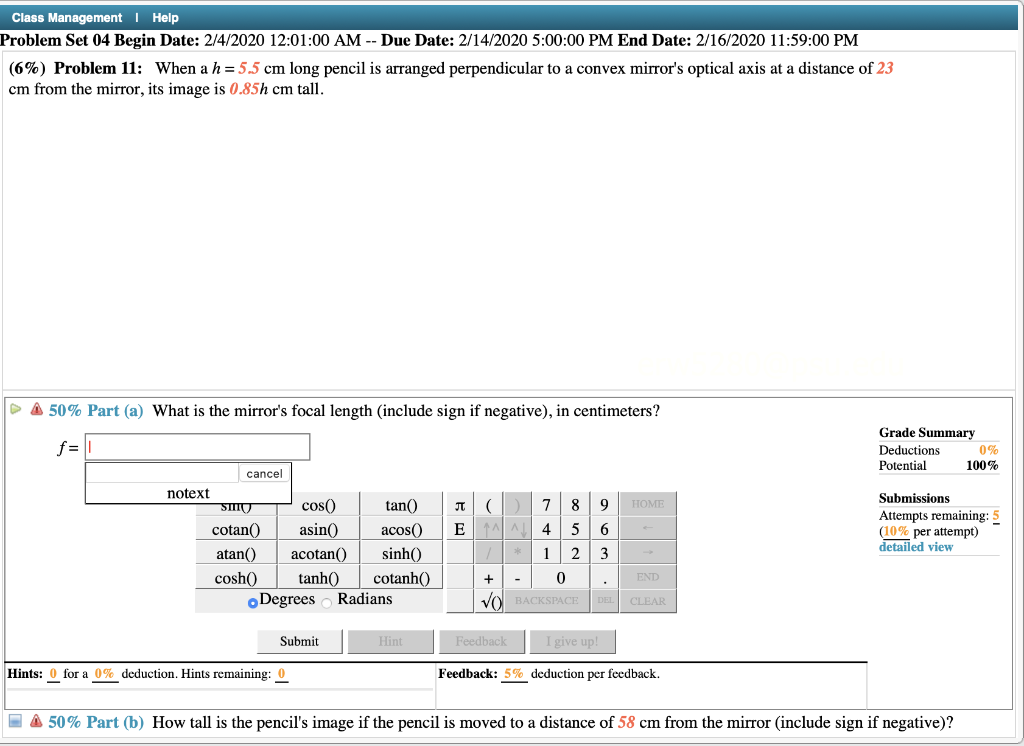 Solved Class Management | Help Problem Set 04 Begin Date: | Chegg.com