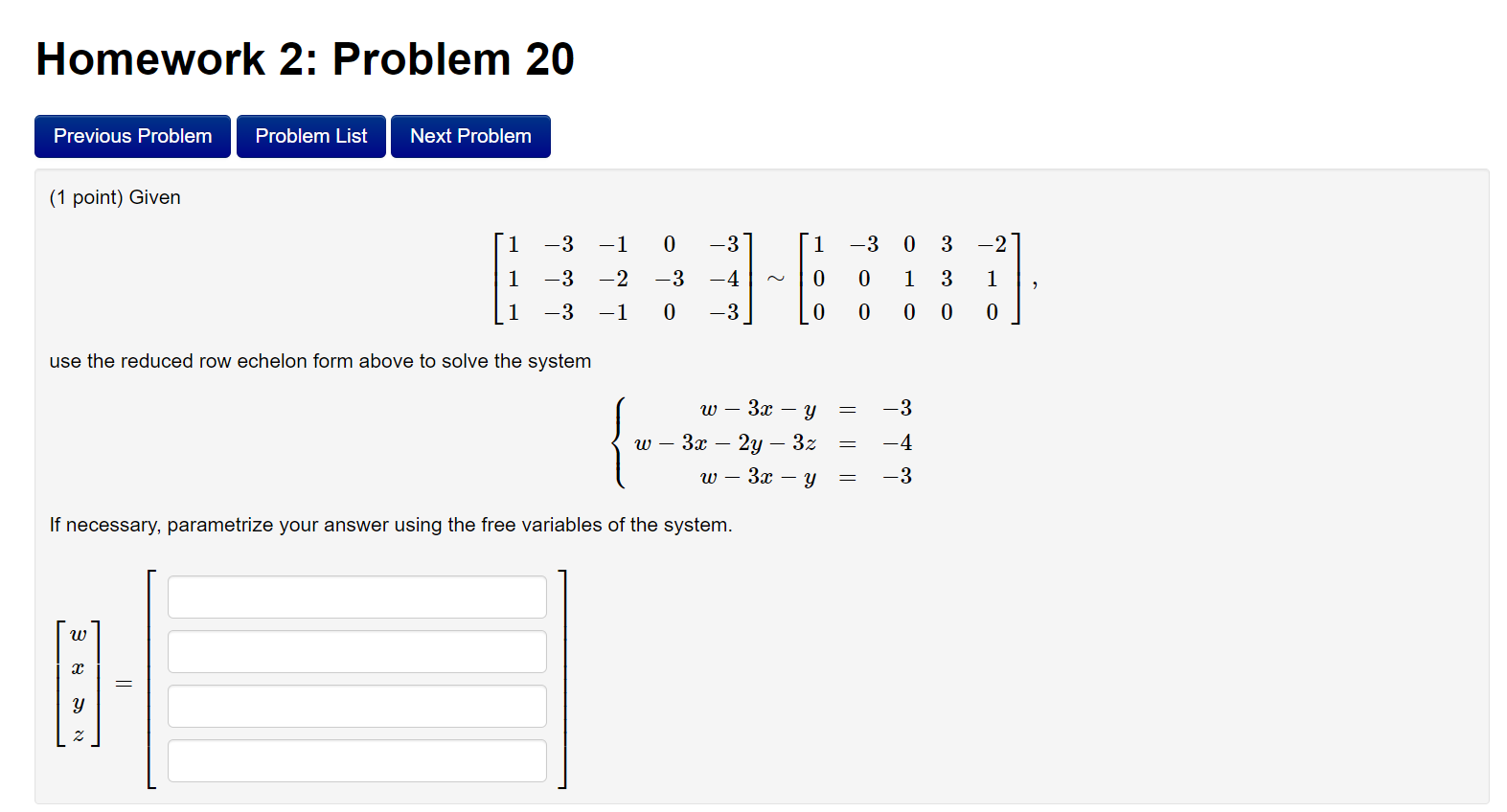 Solved Homework 2: Problem 20 Previous Problem Problem List | Chegg.com