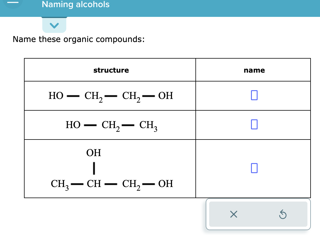 Solved Name these organic compounds: | Chegg.com