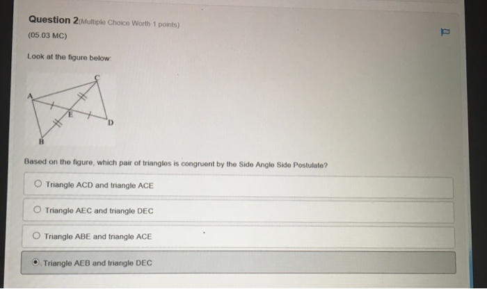 Solved Question 2(Multiple Choice Worth 1 points) (05.03 MC) | Chegg.com