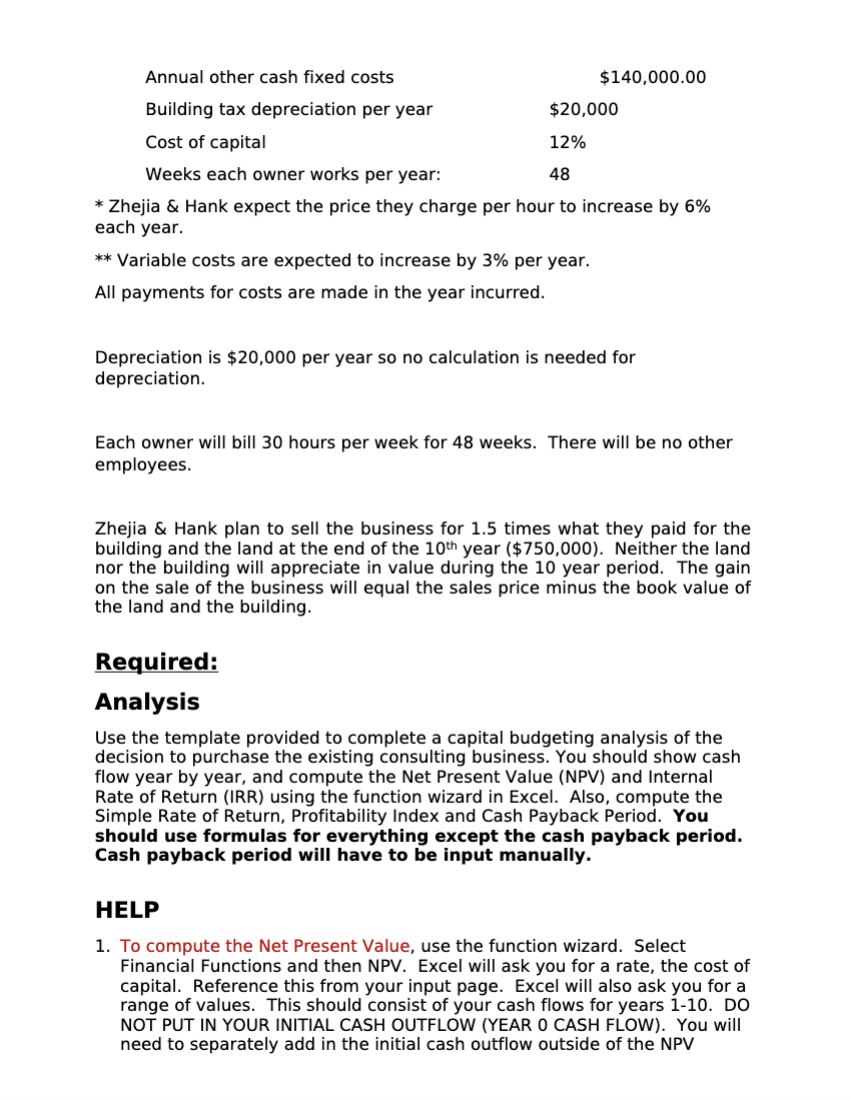 ACCT 285 Excel Case \# 3 Basic Instructions: 1) It is | Chegg.com