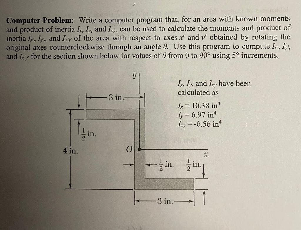 Solved Computer Problem: Write a computer program that, for | Chegg.com