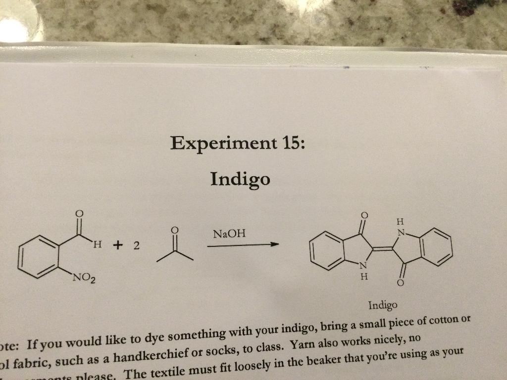 Solved What aspects of the structure of indigo contribute to | Chegg.com