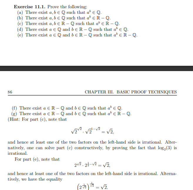 Solved Exercise 11.1. Prove the following: (a) There exist | Chegg.com