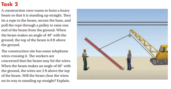 Solved A construction crew wants to hoist a heavy beam so | Chegg.com