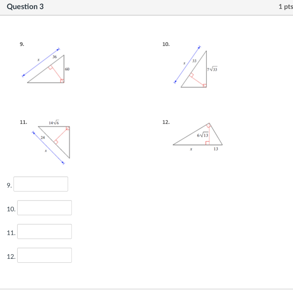 Solved Find the missing length indicated. Leave your answer | Chegg.com