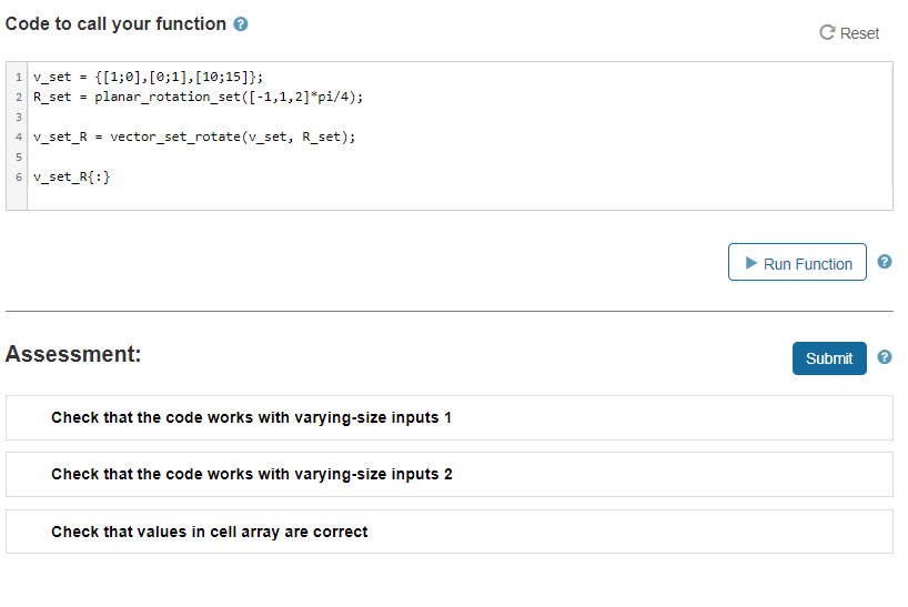 Solved Rotate set of vectors O solutions submitted (max: | Chegg.com
