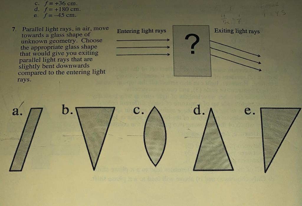Solved Parallel light rays, in air, move towards a glass | Chegg.com
