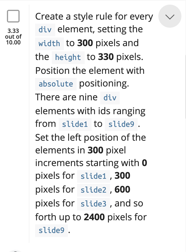 Solved Summary You can use the CSS positioning and overflow | Chegg.com